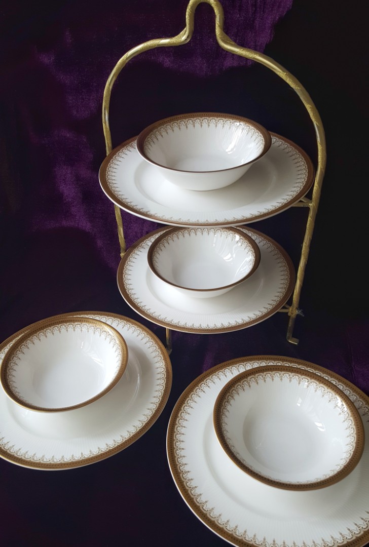 1960s Vintage Athena Dinner Plates & Soup Bowls by Paragon, Made in ...