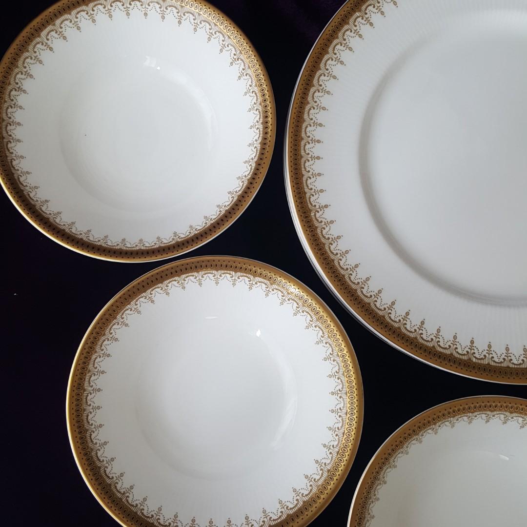 1960s Vintage Athena Dinner Plates & Soup Bowls by Paragon, Made in ...