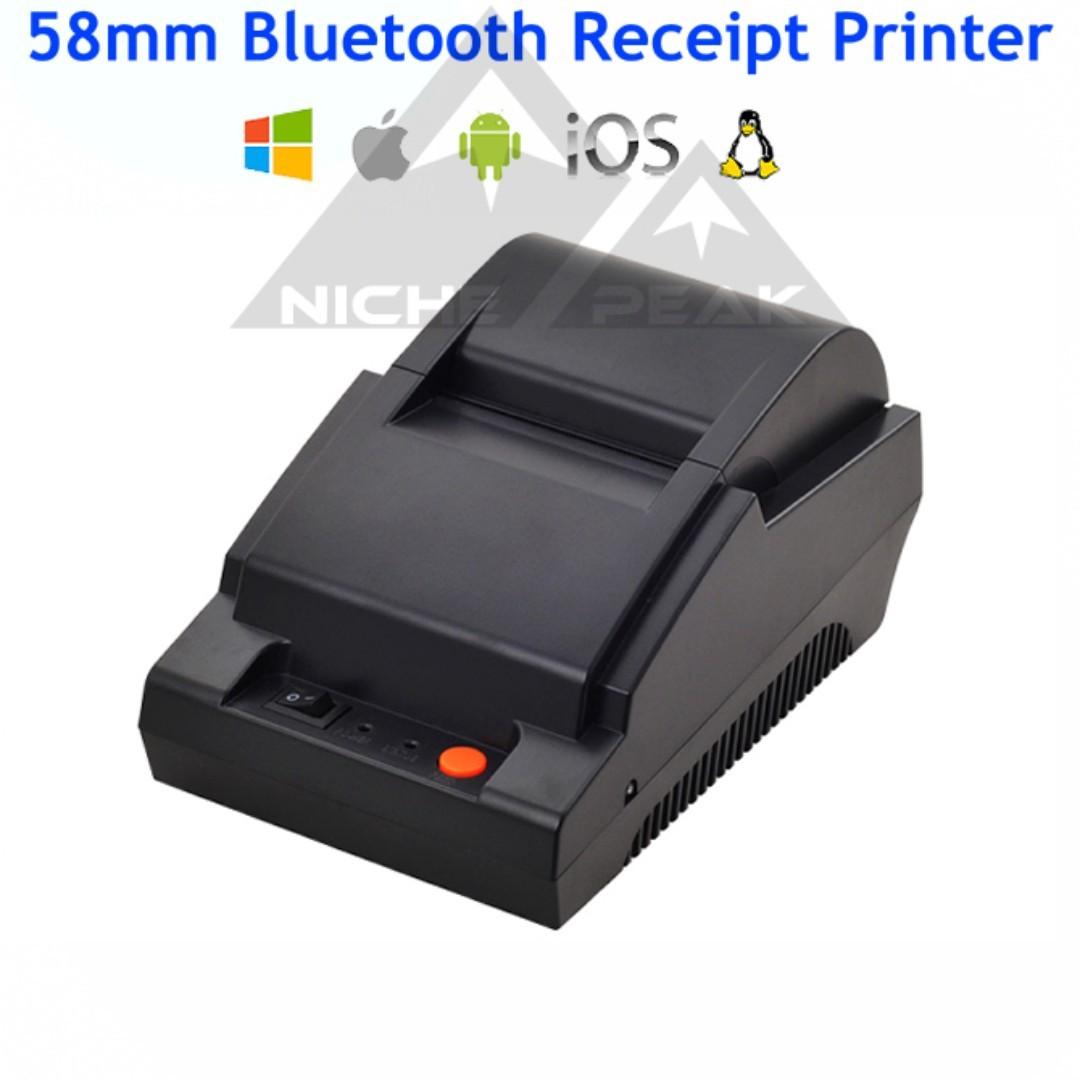 58mm Bluetooth Thermal Receipt Printer Cashier POS A1 android ios ...