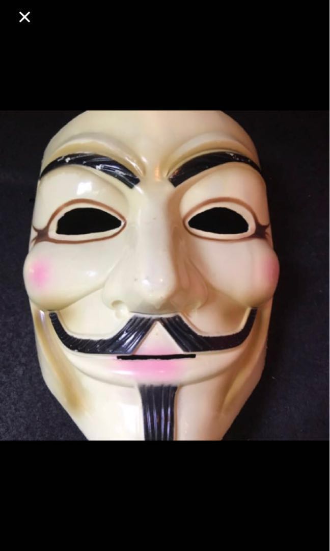 Anonymous Mask (Vendetta Mask), Hobbies & Toys, Toys & Games on Carousell