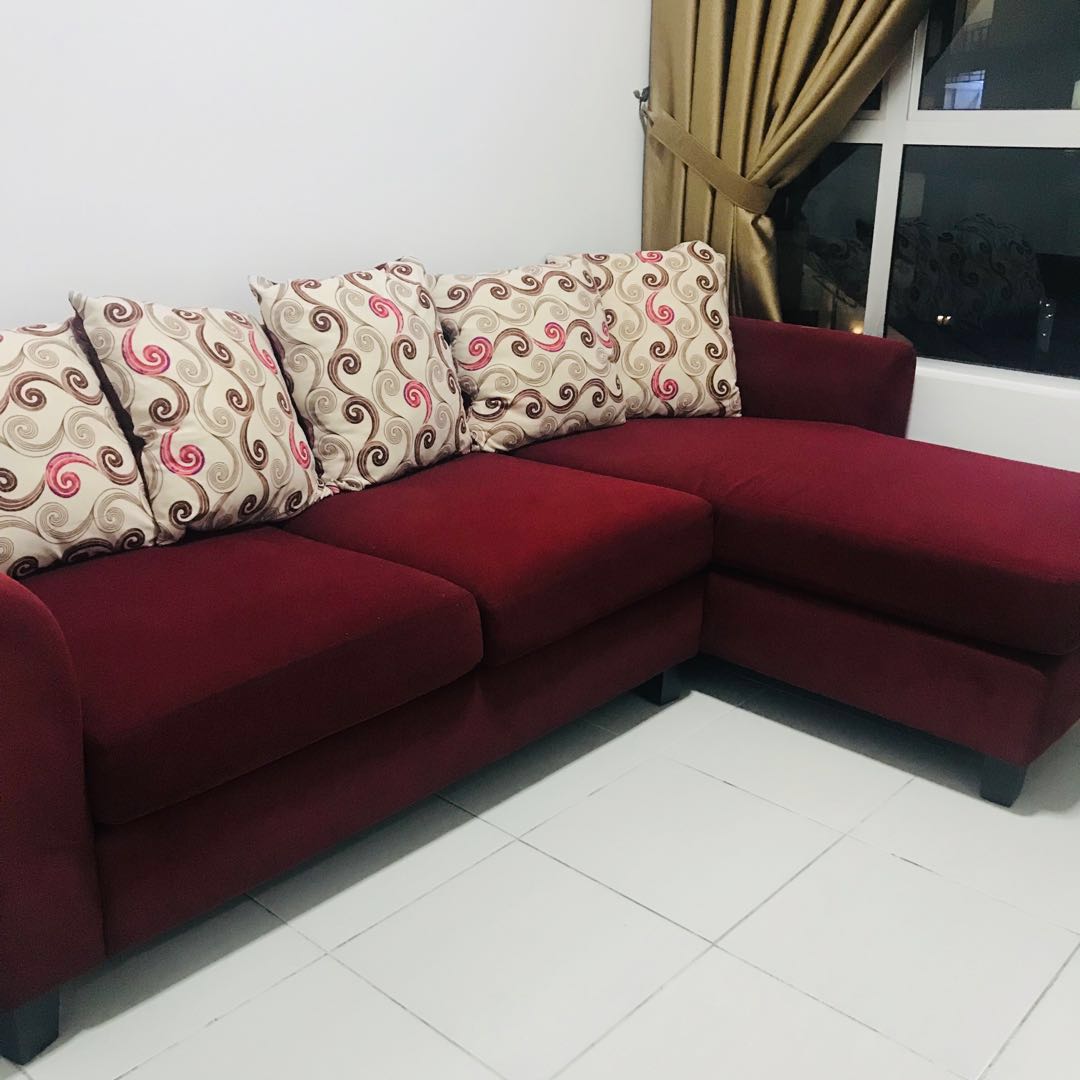 Courts L Shape Sofa -custom made, Furniture & Home Living, Furniture ...