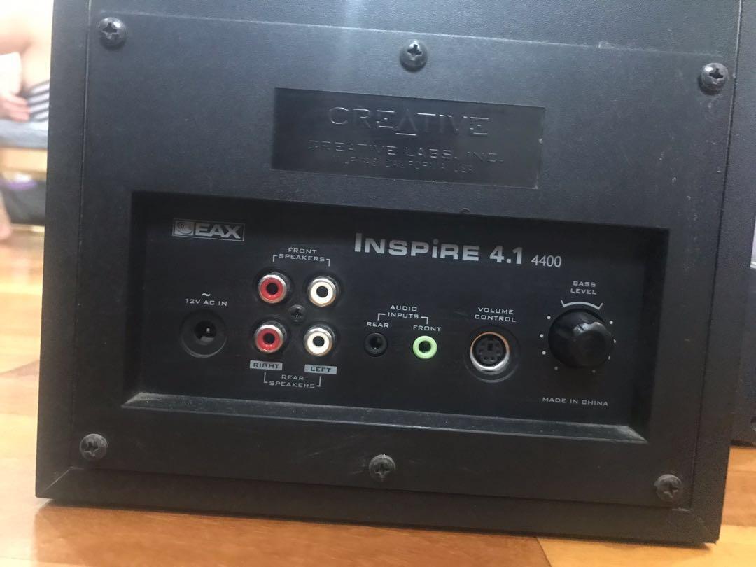 Creative Inspire 4.1 4400 - speaker system, Audio, Soundbars, Speakers & Amplifiers on Carousell