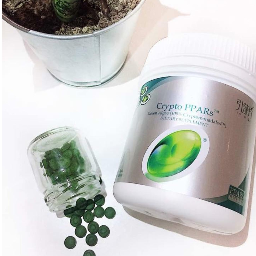 Crypto PPARs Microalgae Whole Food Supplement 1000 Tablets 200mg ...
