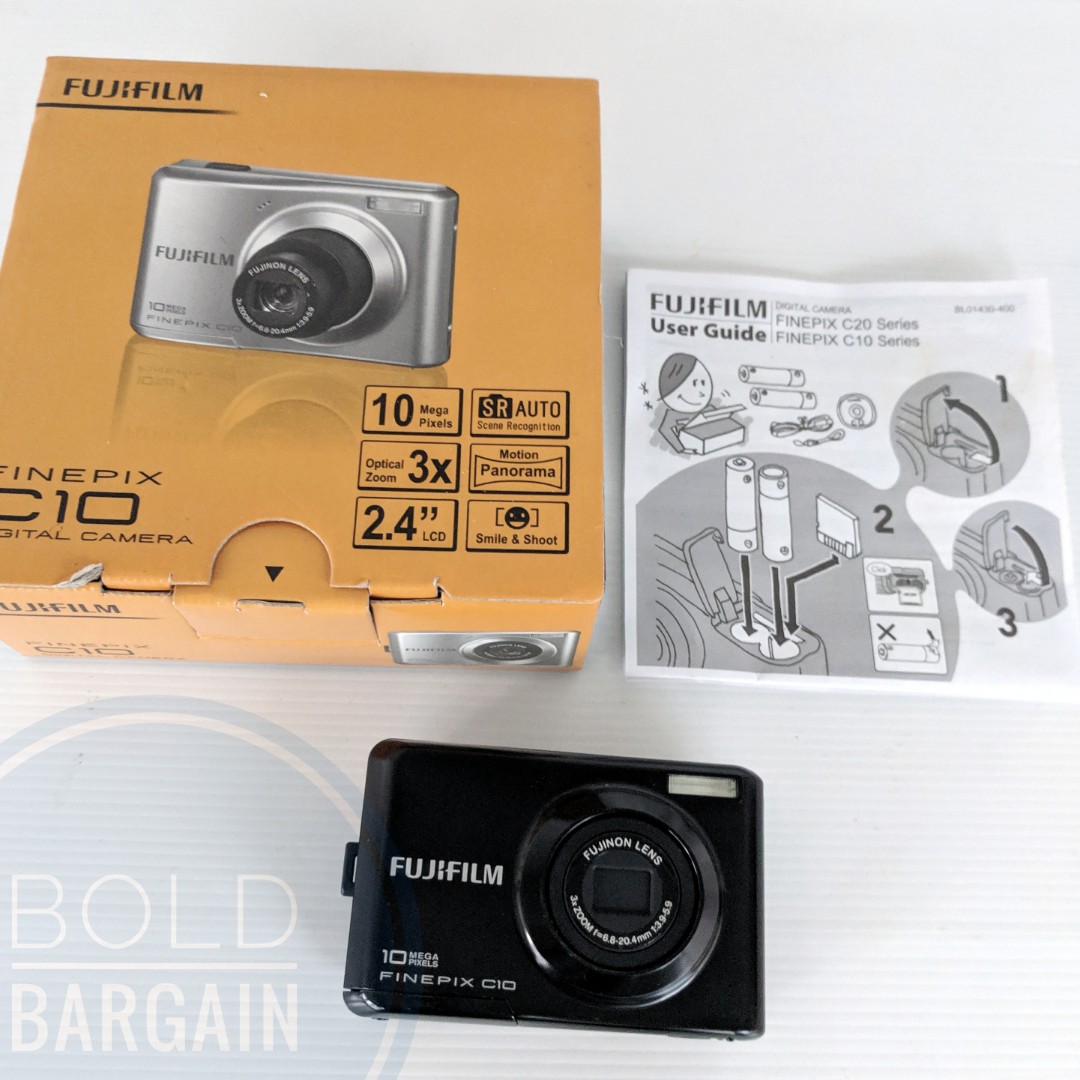 FujiFilm FinePix C10 Digital Camera 10 Mega Pixel 3X Optical Zoom Lens ...