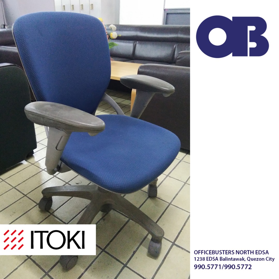 Itoki Office Chair w/ Arm, Furniture & Home Living, Furniture, Chairs ...