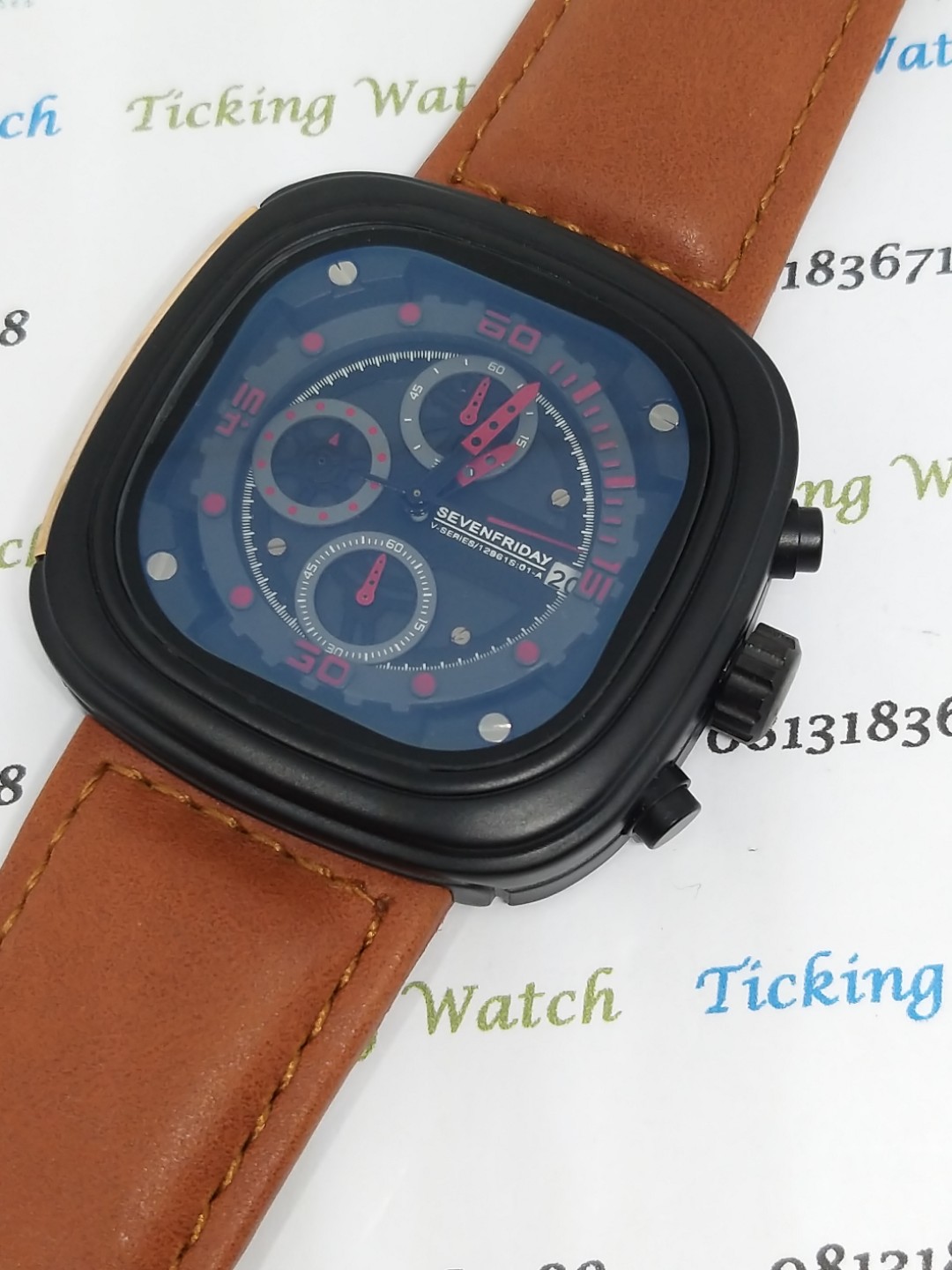 Jam tangan Seven Friday Chrono Clone Replika, Fesyen Pria, Jam Tangan ...