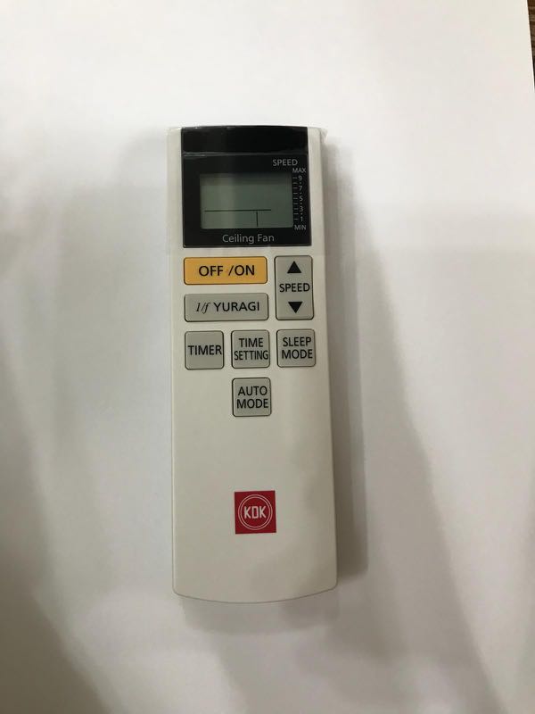 KDK remote control, Furniture & Home Living, Lighting & Fans, Fans on ...