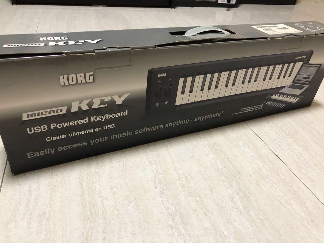 KORG MicroKEY 37 - USB Powered MIDI Keyboard, Hobbies & Toys, Music ...