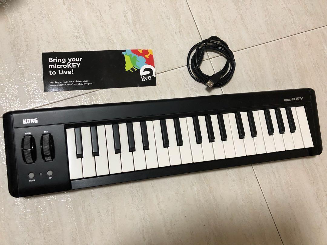 KORG MicroKEY 37 - USB Powered MIDI Keyboard, Hobbies & Toys, Music ...