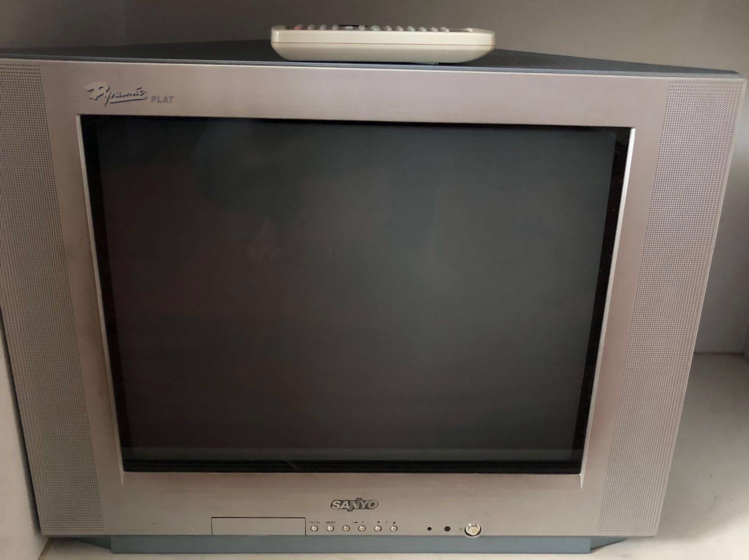 Preloved Sanyo CRT TV, TV & Home Appliances, TV & Entertainment, TV on ...