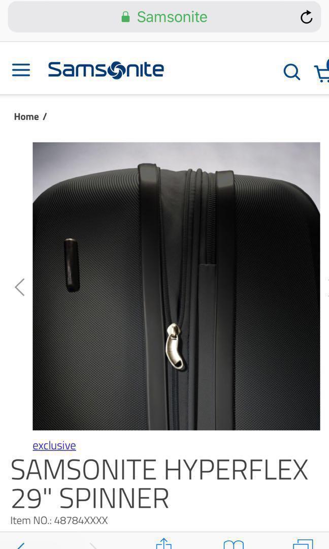 SAMSONITE HYPERFLEX 29" SPINNER(used only few times), Luxury, Bags & Wallets on Carousell