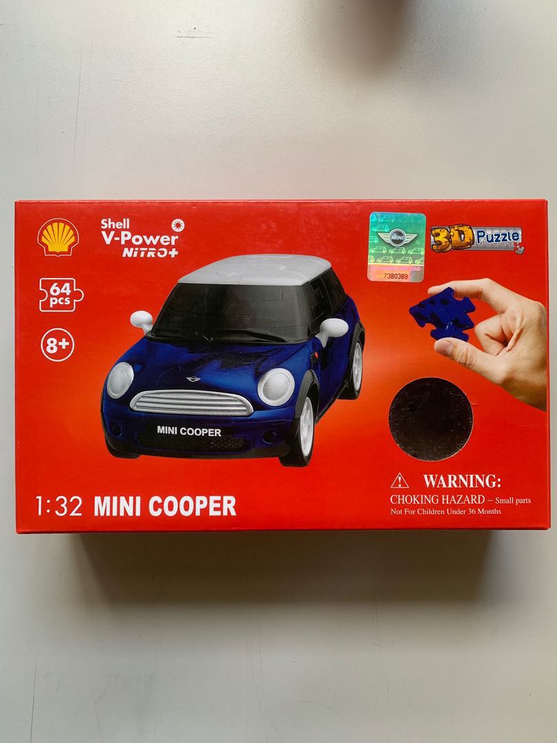 Shell V-Power Nitro+ 3D Puzzle 1:32 mini cooper, 興趣及遊戲, 玩具 & 遊戲類 ...