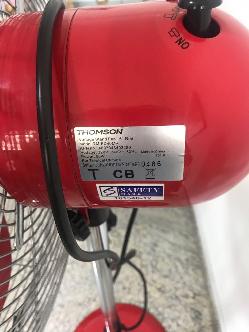 Vintage Thompson Stand Fan, Furniture & Home Living, Lighting & Fans ...