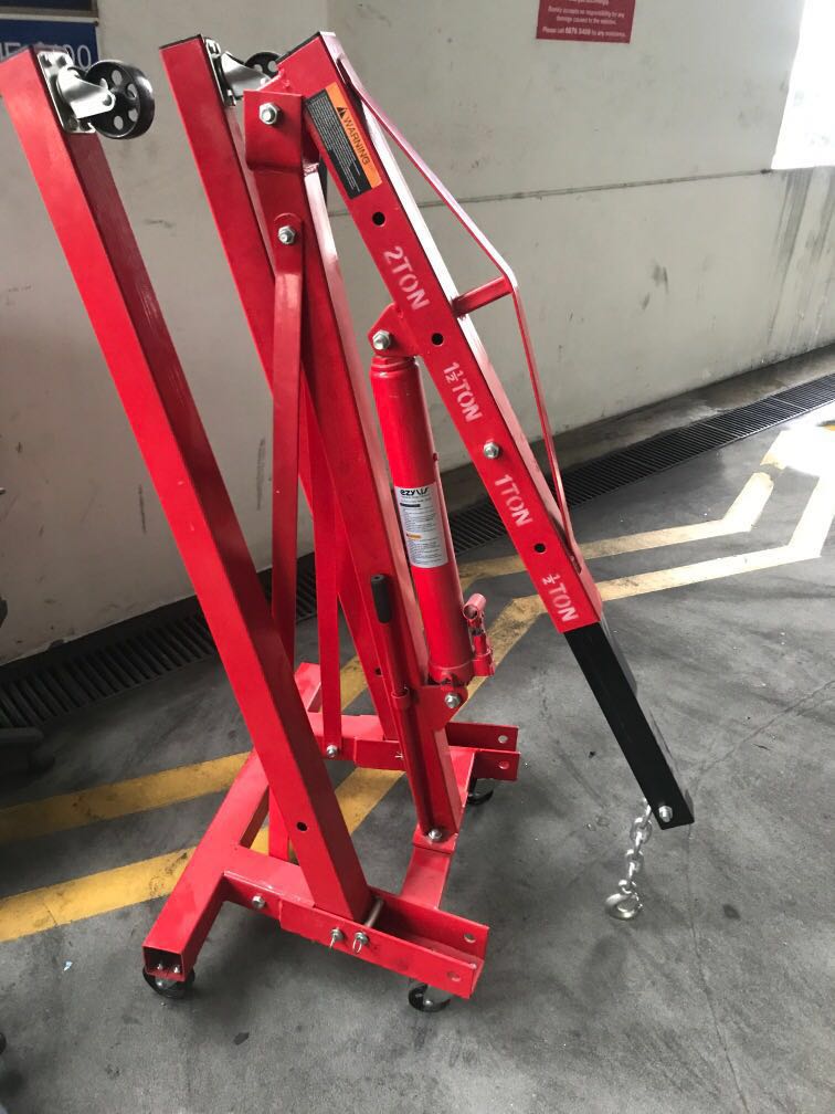 2 ton workshop Long ram hydraulic engine crane EZYLIF sp01201l ...