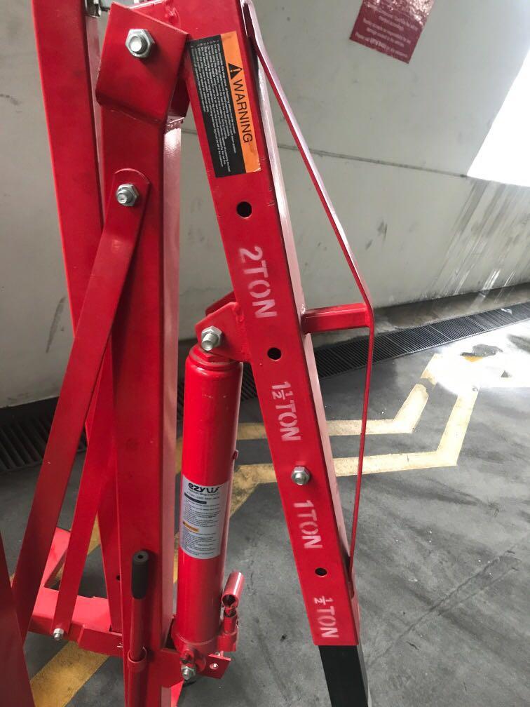 2 ton workshop Long ram hydraulic engine crane EZYLIF sp01201l ...