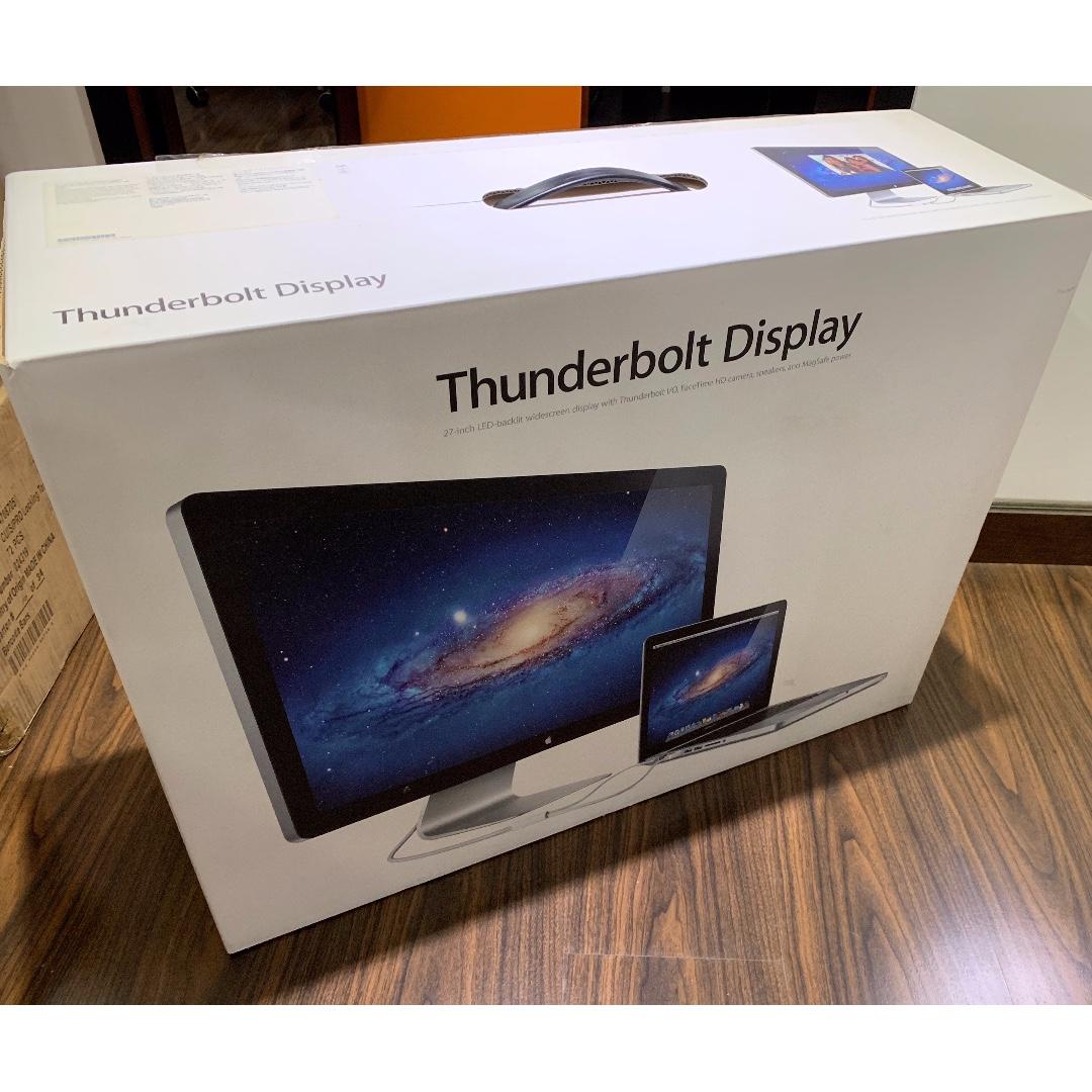 Apple Thunderbolt Display 27-Inch 2560x1440 A1407 有盒, 電腦＆科技, 電腦周邊及配件 ...