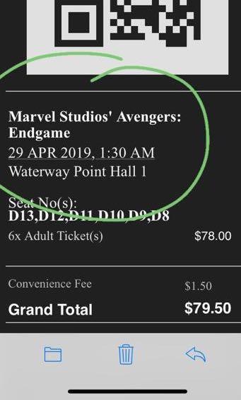 Avengers: Endgame Movie tickets, Tickets & Vouchers, Event Tickets on ...