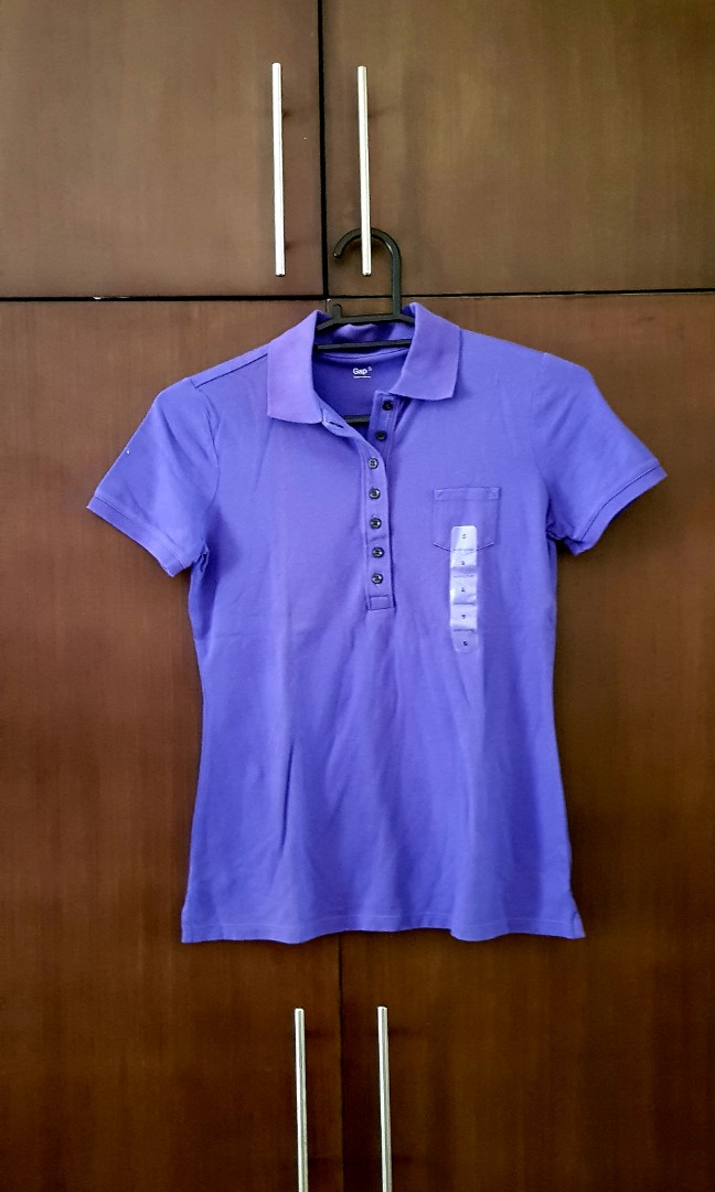 Authentic Blue Gap Polo Shirt (WMN), Women's Fashion, Tops, Shirts on ...