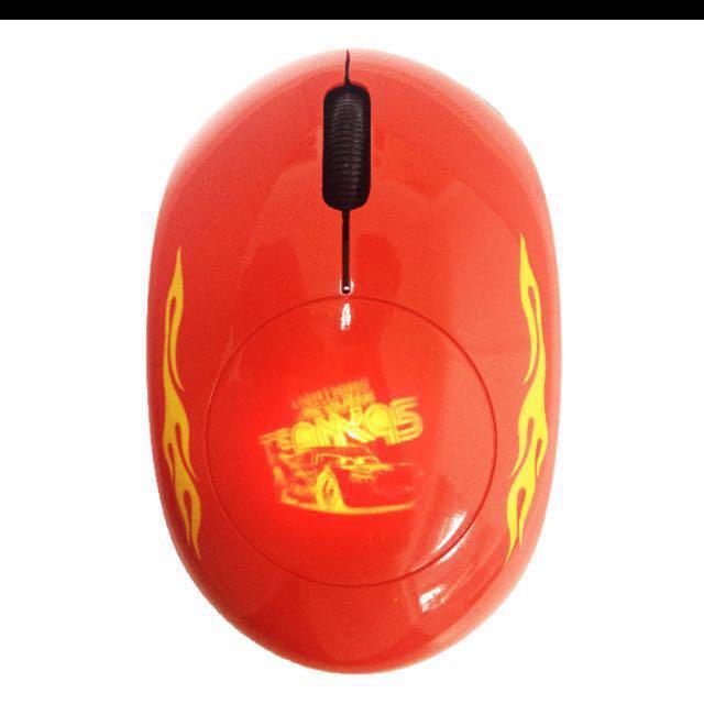 BN Authentic Disney Wireless McQueen/wired car mouse, Computers & Tech ...