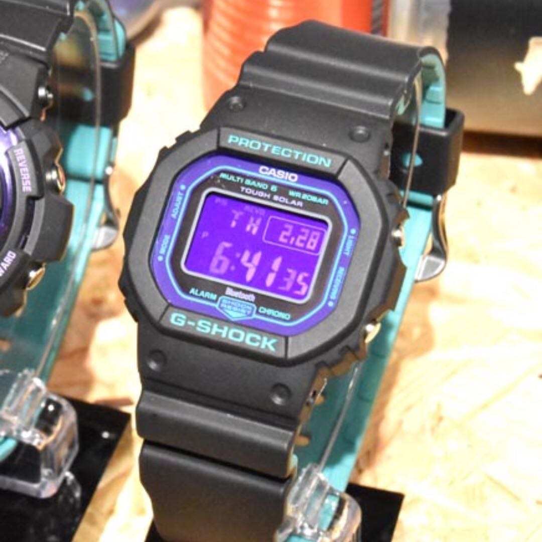 CASIO G-SHOCK GW-B5600 series GW-B5600BL-1 90's color Bluetooth® 無線連接 ...