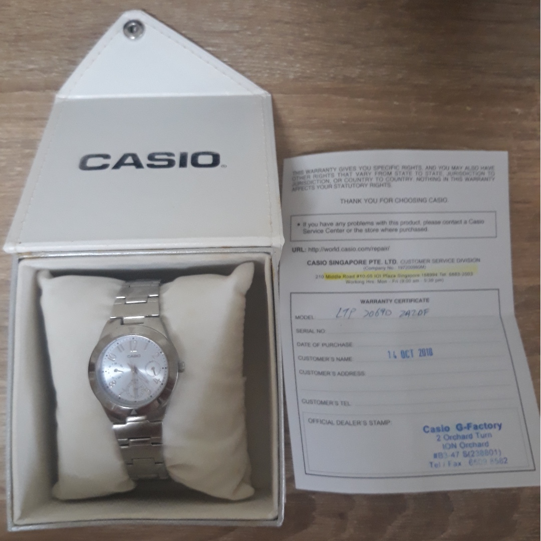 CASIO LTP 2069D Metal Bracelet Watch, Luxury, Watches on Carousell