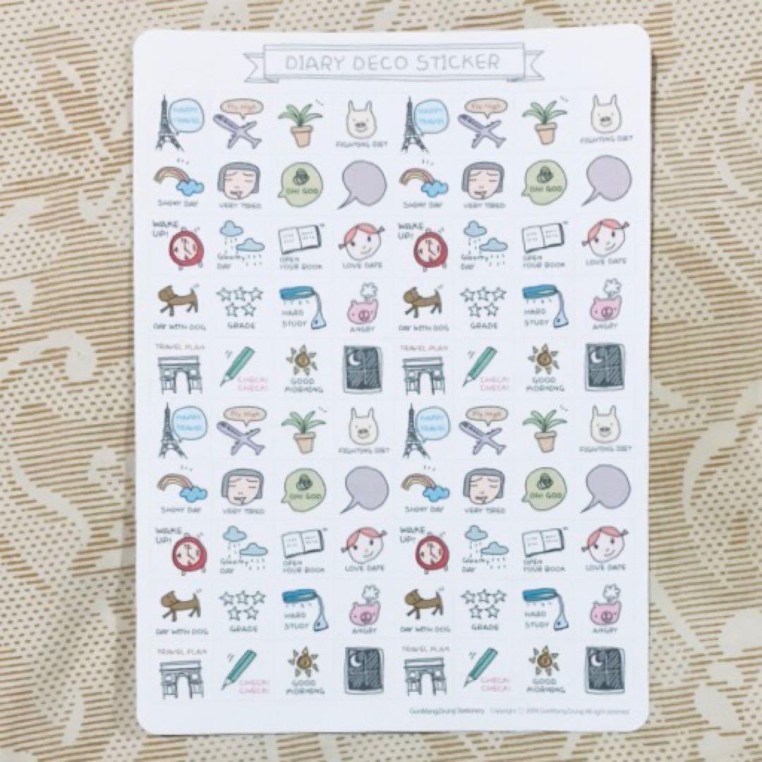 Diary Deco Stickers, Hobbies & Toys, Stationery & Craft, Art & Prints ...