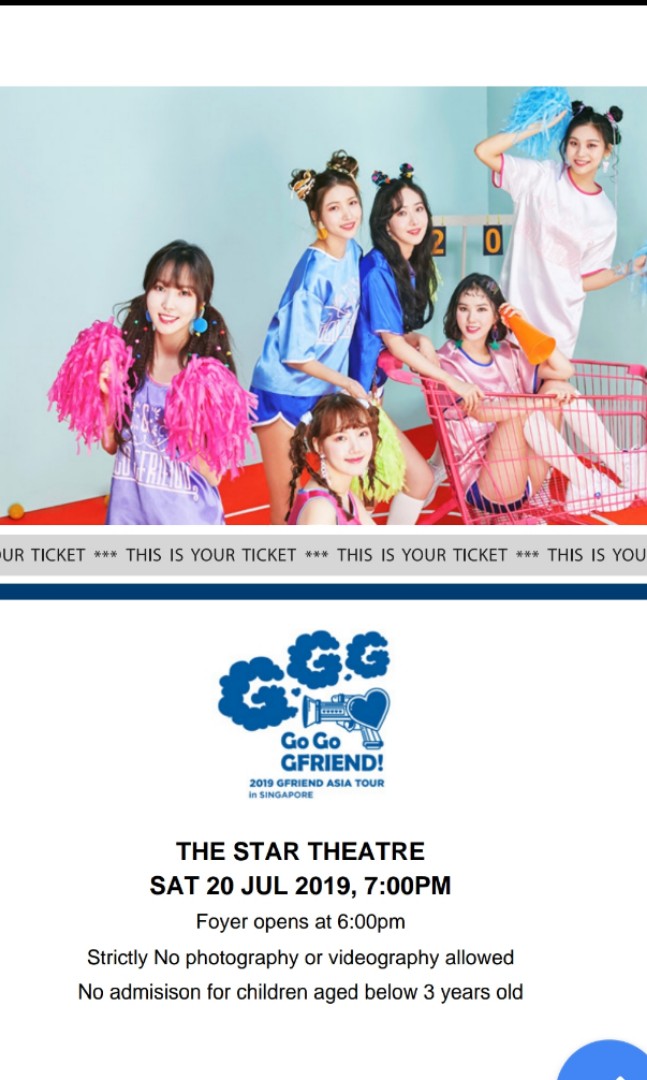 Gfriend Go Go Gfriend! Asia Tour Cat 1 single seat, Hobbies & Toys ...
