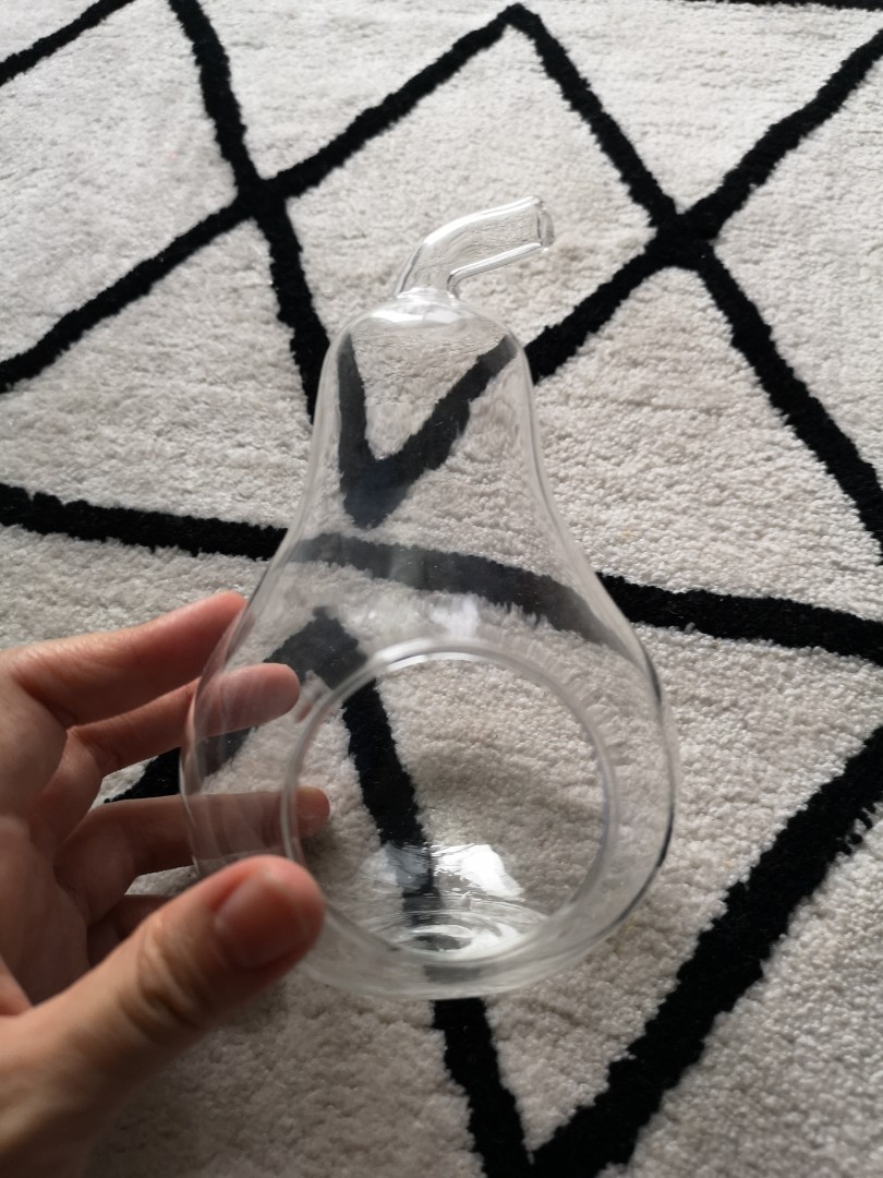 Pear shape glass for terrarium, Furniture & Home Living, Gardening ...