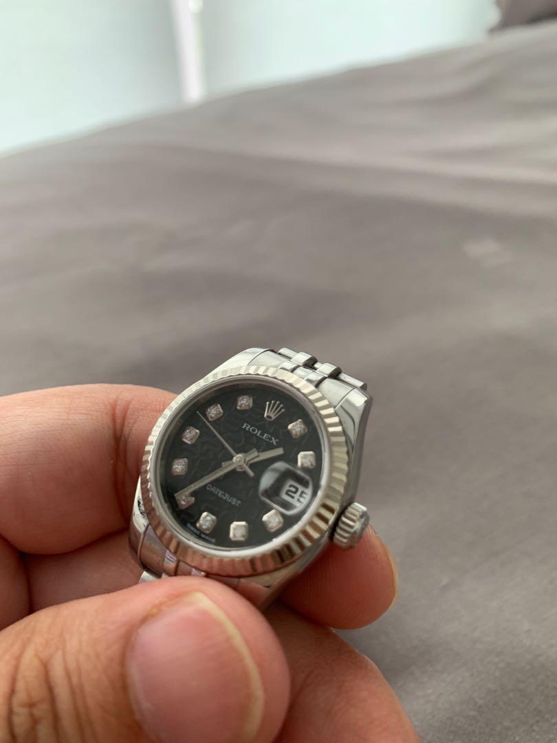 Rolex datejust 179174 computer black face with diamond, Luxury, Watches ...