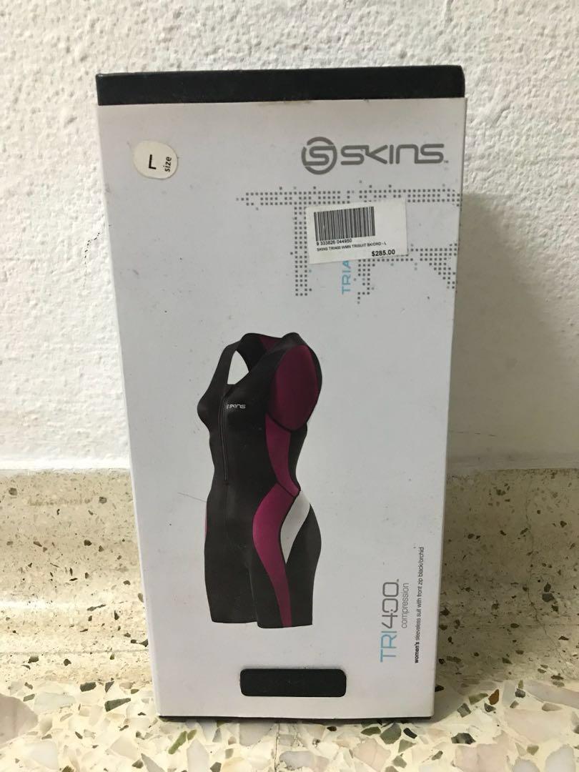 Skins TRI 400 Women’s Compression Tri Suit with Front Zip, Men's ...