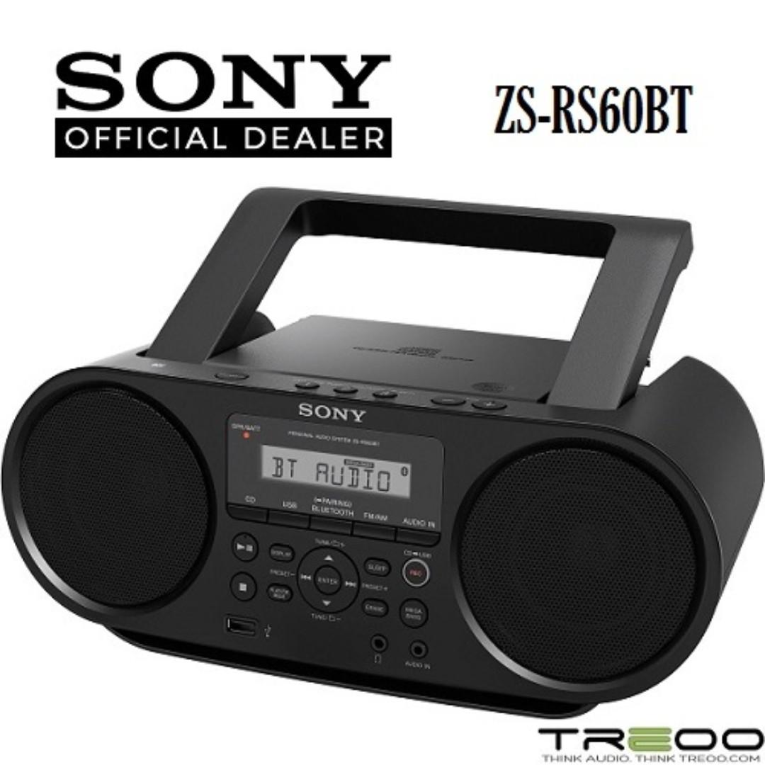 [discontinued] Sony Zs Rs60bt Cd Boombox Wireless Bluetooth Portable