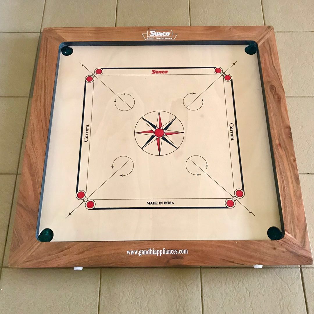 Surco Vintage-K Carrom Board with Coins & Striker, Hobbies & Toys, Toys ...