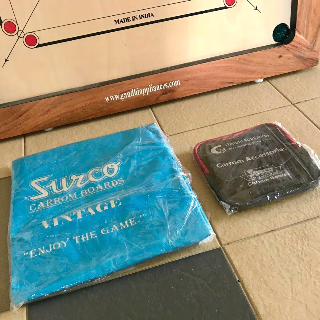 Surco Vintage-K Carrom Board with Coins & Striker, Hobbies & Toys, Toys ...