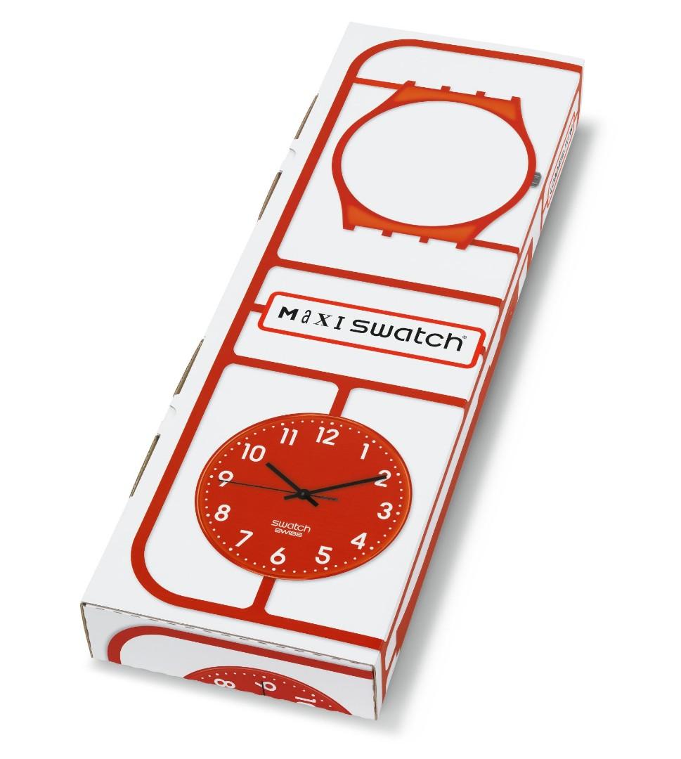 Swatch Maxi Wall Clock, Luxury, Watches on Carousell