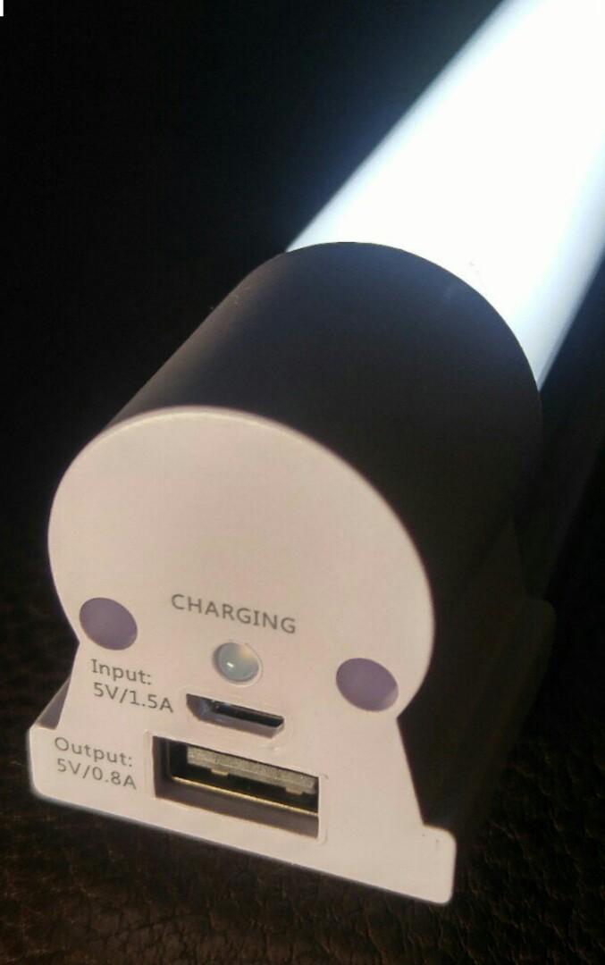 LED 5W USB充電光管 LED 5W USB Rechargeable Lamp, 傢俬＆家居, 燈飾及風扇, 燈飾 - Carousell