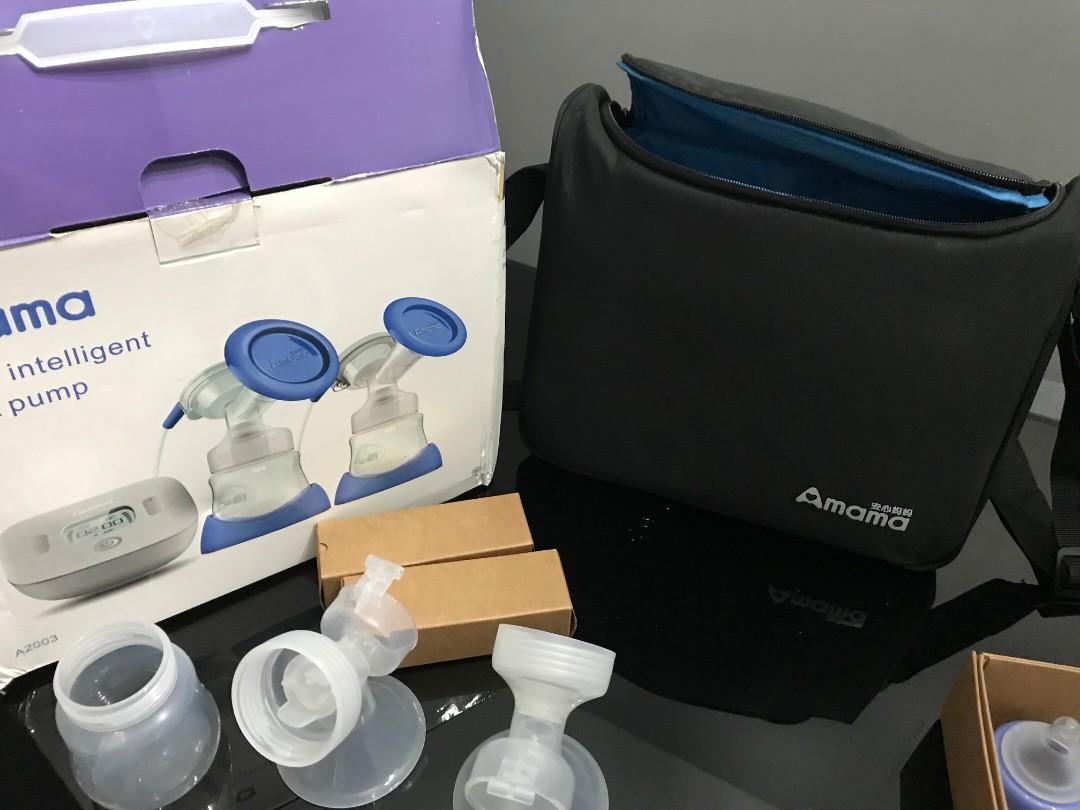 AMAMA dual breastpump #EndgameYourExcess, Babies & Kids, Nursing ...