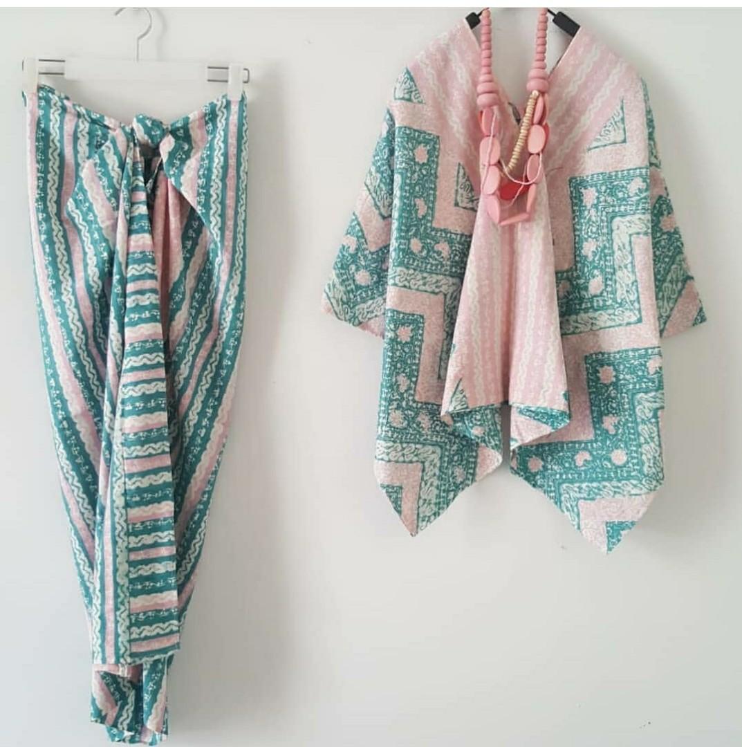 Batik Dobi Set, Women's Fashion, Muslimah Fashion, Baju Kurung & sets ...