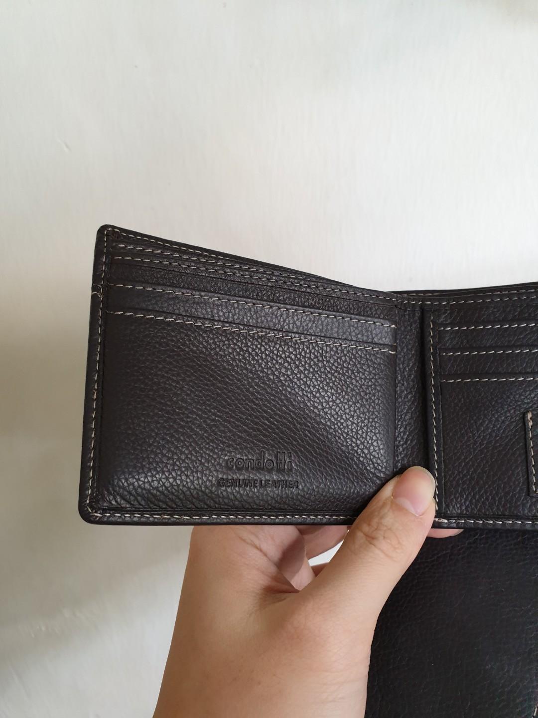[BNIB] Condotti Brown Leather Wallet, Men's Fashion, Watches ...