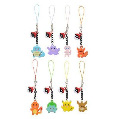 Bulbasaur Official Pokemon Center Original Dot Pixel Charm Keychain ...