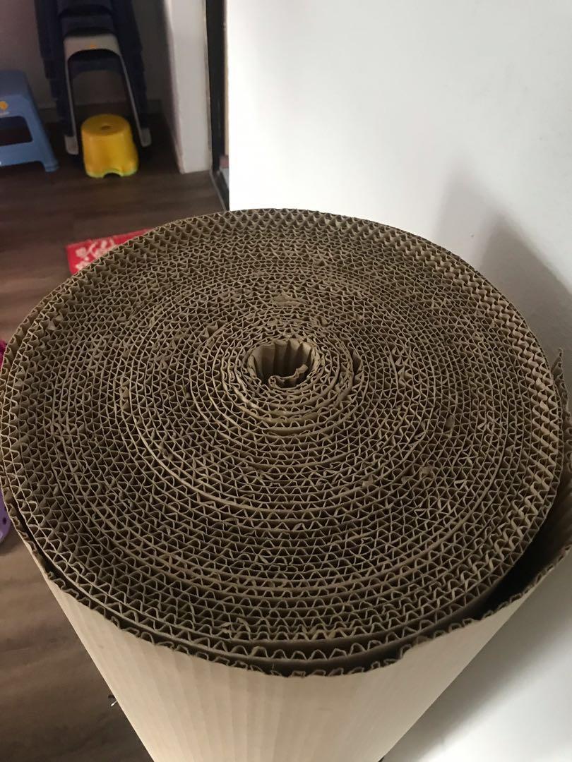 CORRUGATED PAPER (20M) paper roll, Everything Else on Carousell
