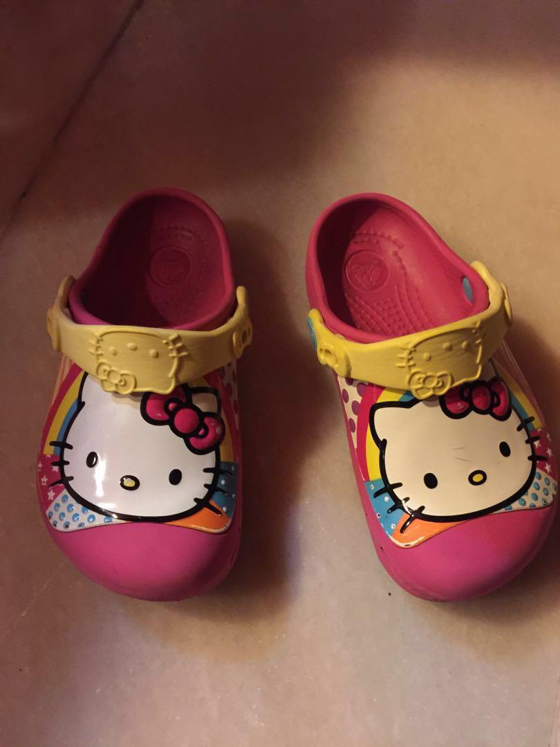 Crocs Hello Kitty for kids (ORIGINAL), Babies & Kids, Babies & Kids ...