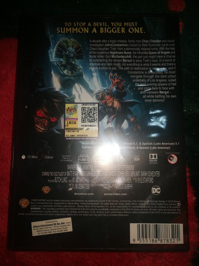 DVD DC CONSTANTINE CITY OF DEMON THE MOVIE, Hobbies & Toys, Music ...