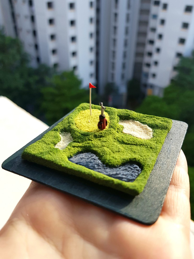 [Handmade] Polymer clay one-hole golf course, Hobbies & Toys ...
