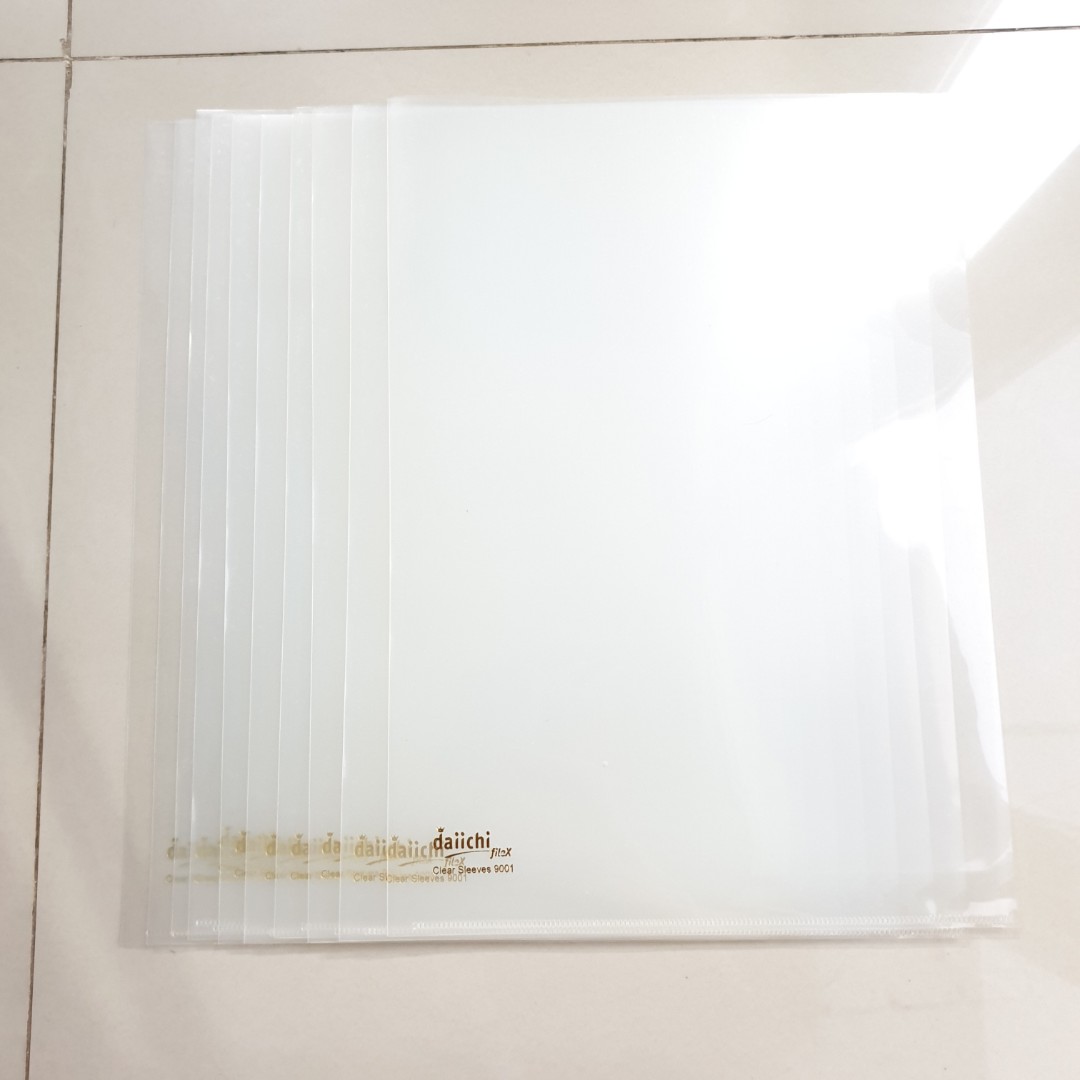 Map File Clear Sleeve A4, Buku & Alat Tulis, Alat Tulis on Carousell