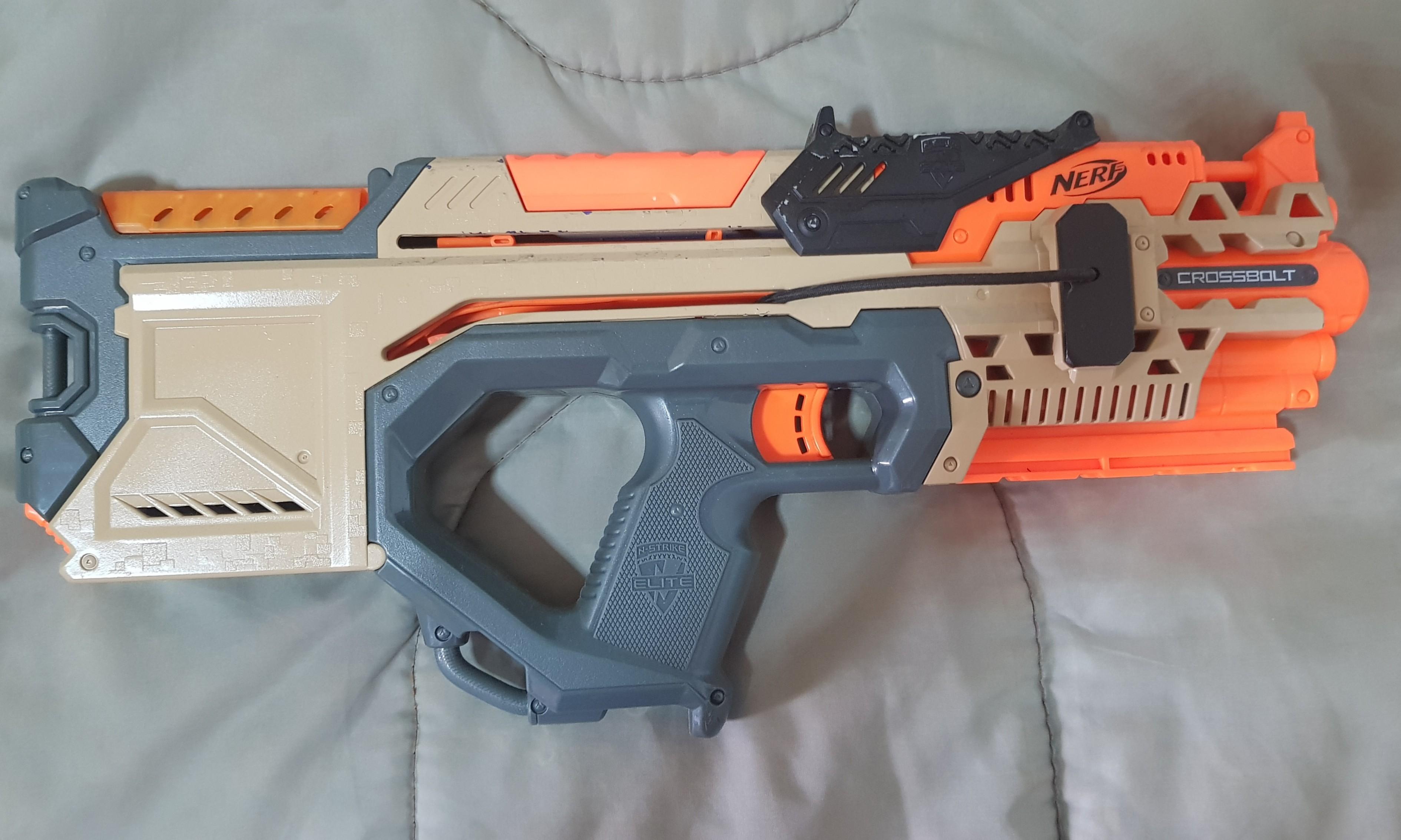 Modded Nerf Crossbolt, Hobbies & Toys, Toys & Games on Carousell