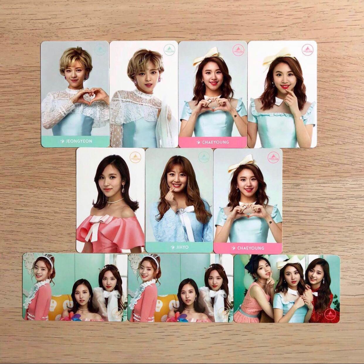 OFFICIAL Twice Twiceland Photocard Jeongyeon Chaeyoung Mina Jihyo Dahyun Nayeon Sana Tzuyu ...