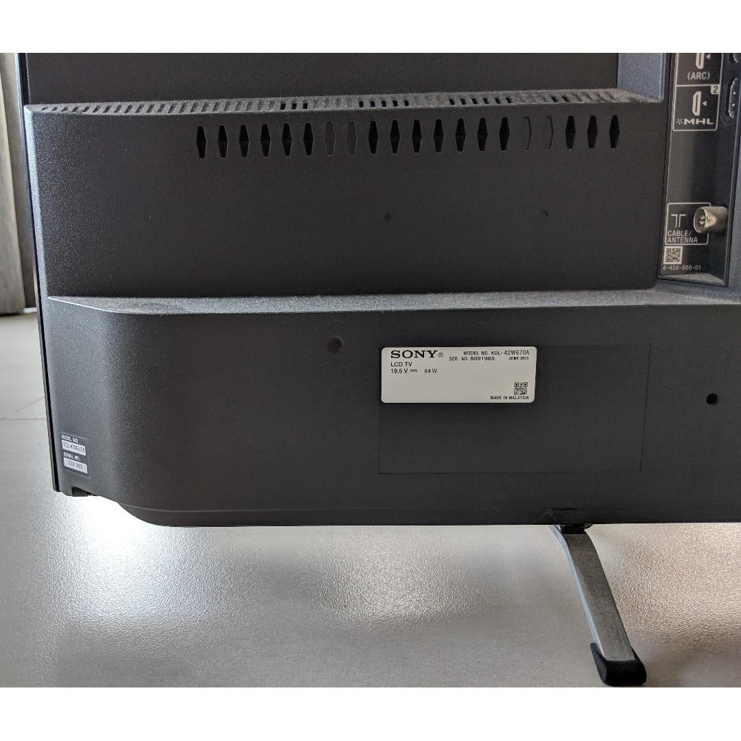 Sony Bravia 42 inch TV (KDL-42W670A), TV & Home Appliances, TV ...