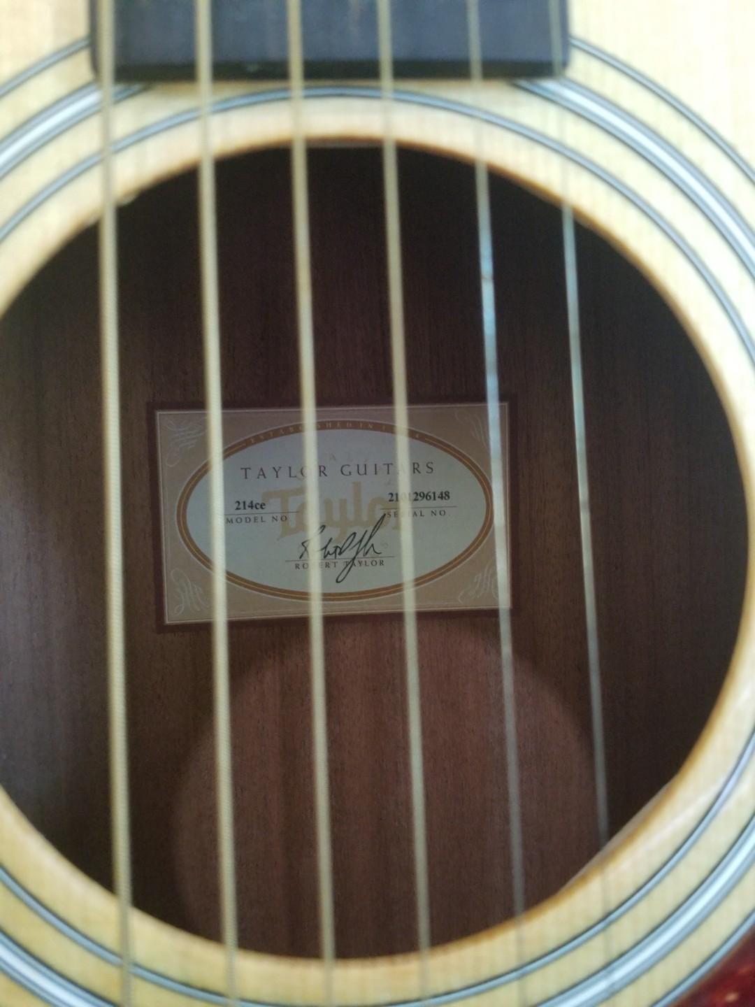 TAYLOR GUITAR model no. 214 CE. Made maxico, 興趣及遊戲, 音樂樂器 & 配件, 樂器 ...