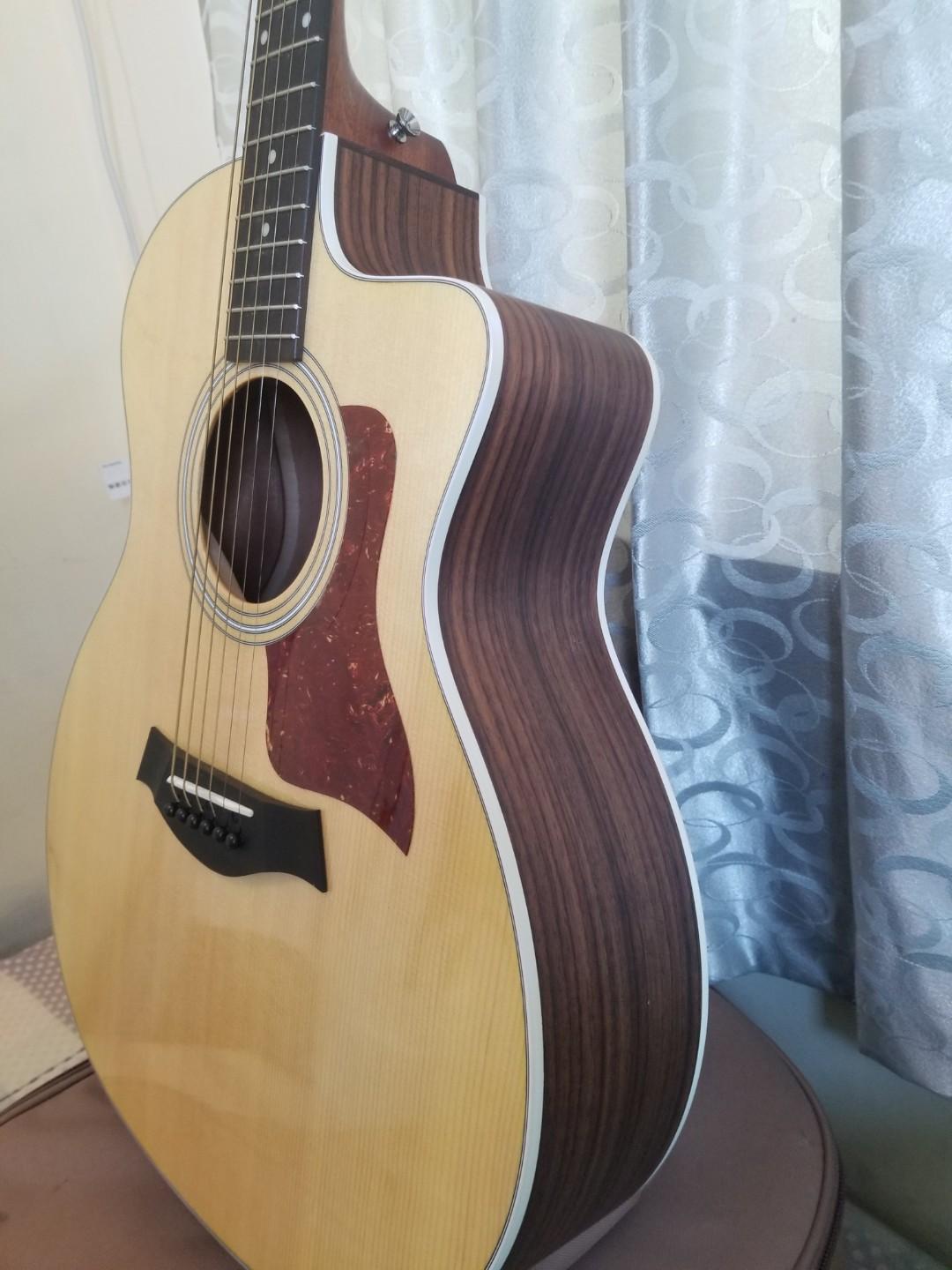 TAYLOR GUITAR model no. 214 CE. Made maxico, 興趣及遊戲, 音樂樂器 & 配件, 樂器 ...