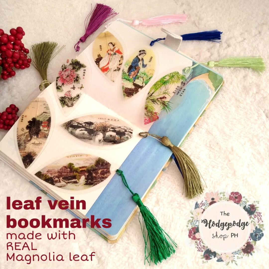 Traditional Chinese Art Leaf Vein Bookmark, Hobbies & Toys, Stationary ...